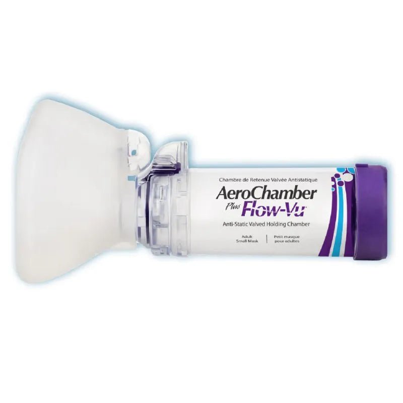 AeroChamber Plus Flow-Vu Adult Purple Small Mask | Inhaler