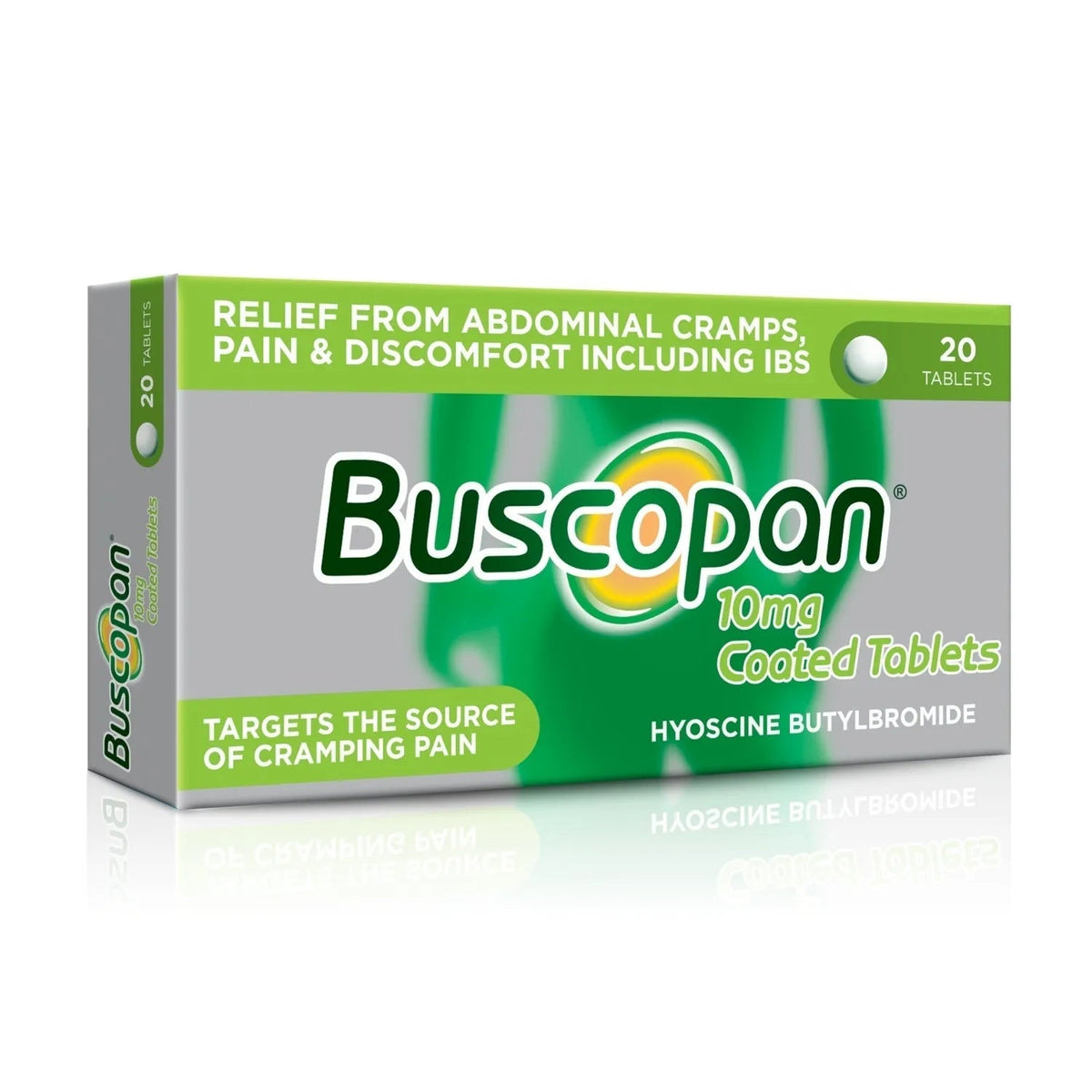 Buscopan 10mg Tablets 20 Pack | Treat IBS & Stomach Cramps