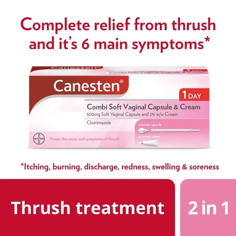 Canesten Combi Capsule & Cream Clotrimazole | Thrush Cream