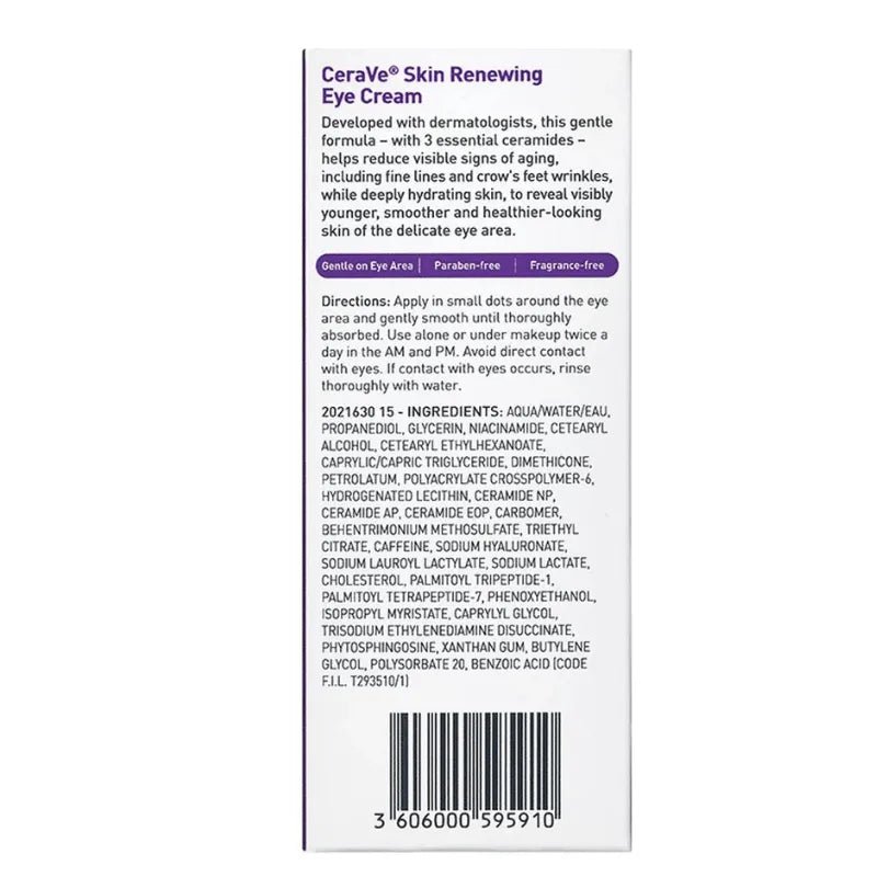 CeraVe Skin Renewing Eye Cream 15ml | Skincare