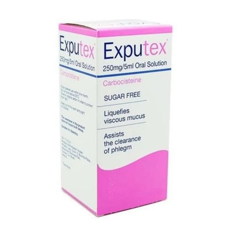 Exputex 250mg/5ml Oral Solution 300ml | O'Sullivans Pharmacy