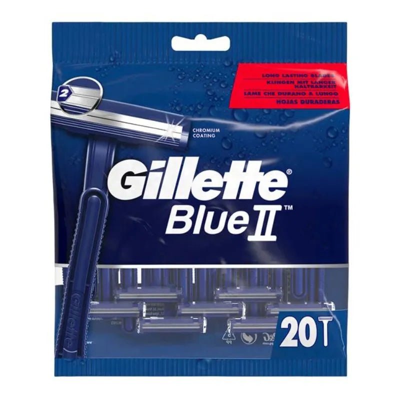 Gillette Blue II Disposable Razors 20 Pack | O'Sullivans