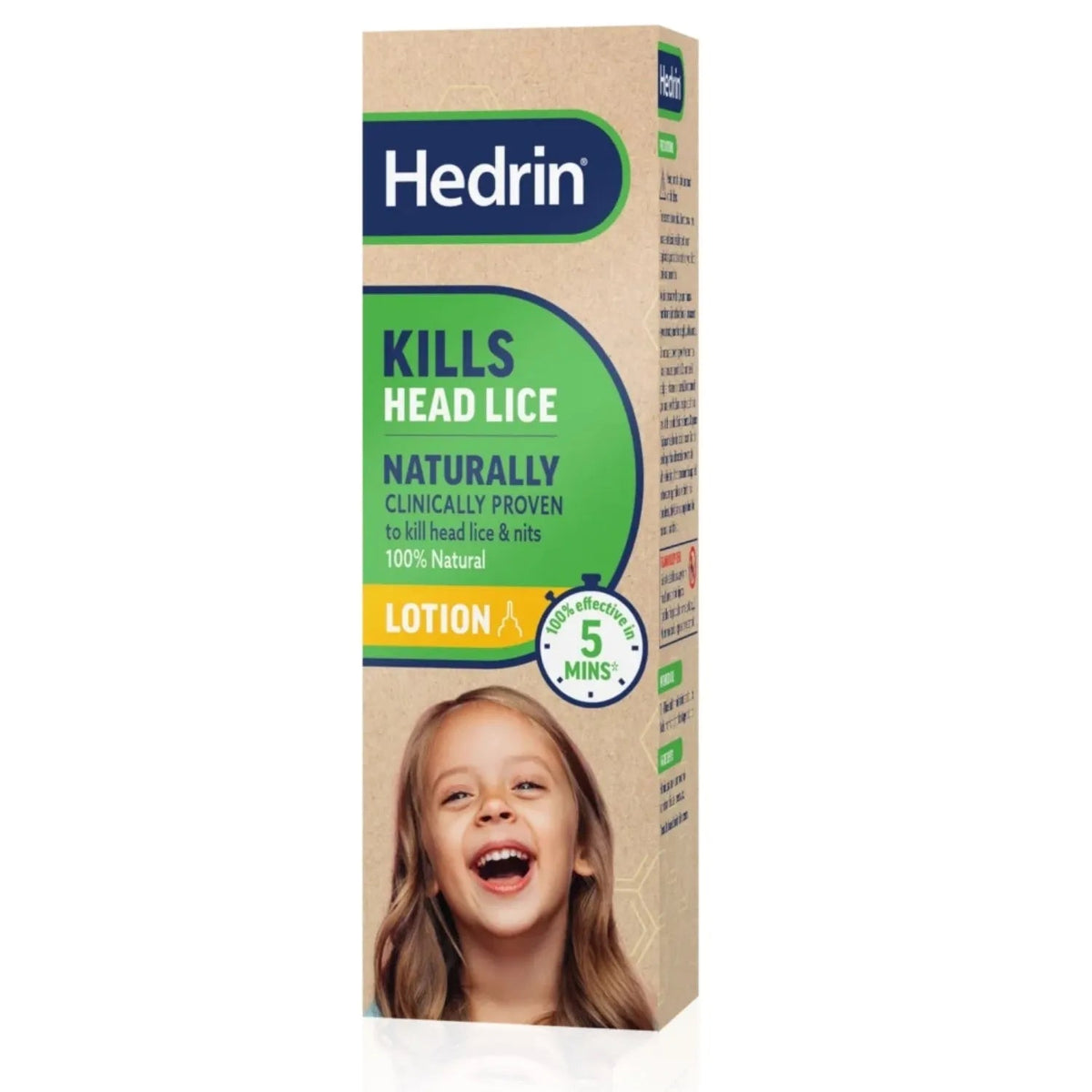 Hedrin Kills Head Lice Naturally 5 Minute Lotion 100ml