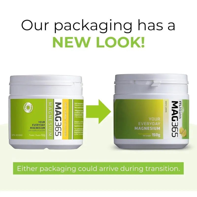 MAG365 Magnesium Supplement 150g | Exotic Lemon Flavour
