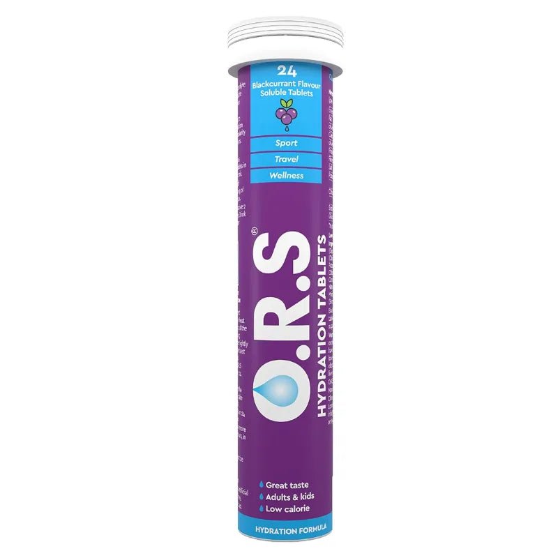 ORS Oral Rehydration Salts Blackcurrant 24 Pack | Hydration