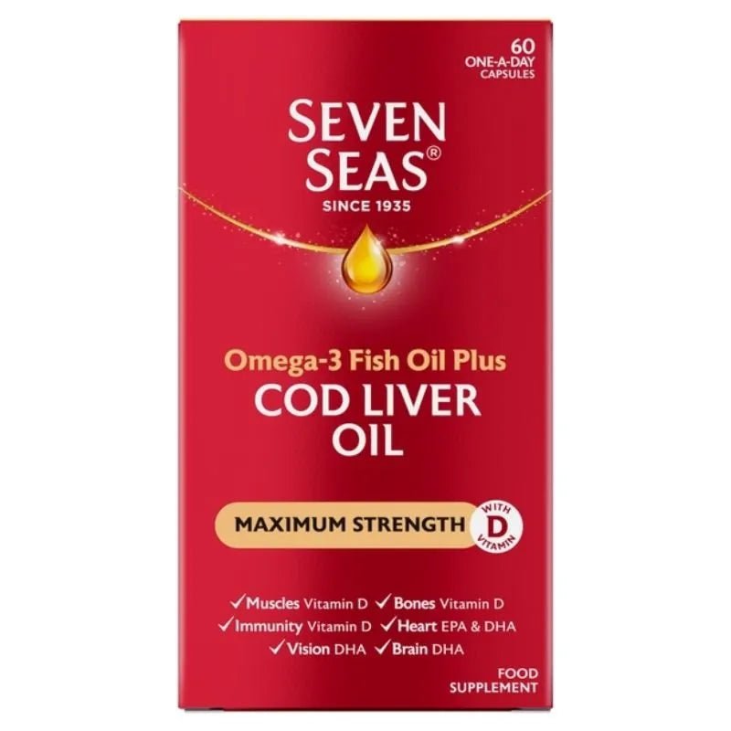 Seven Seas Maximum Strength Capsules | Cod Liver Oil