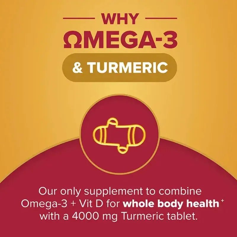Seven Seas Omega 3 & Turmeric 60 Pack | Essential Nutrients