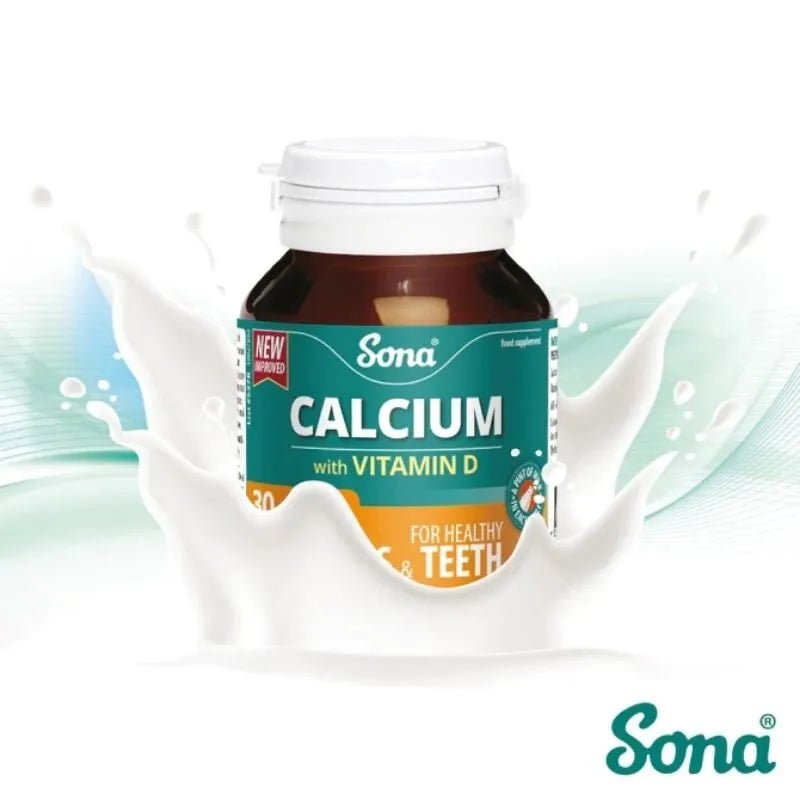 Sona Calcium 600mg Plus Vitamin D3 Tablets 30 Pack
