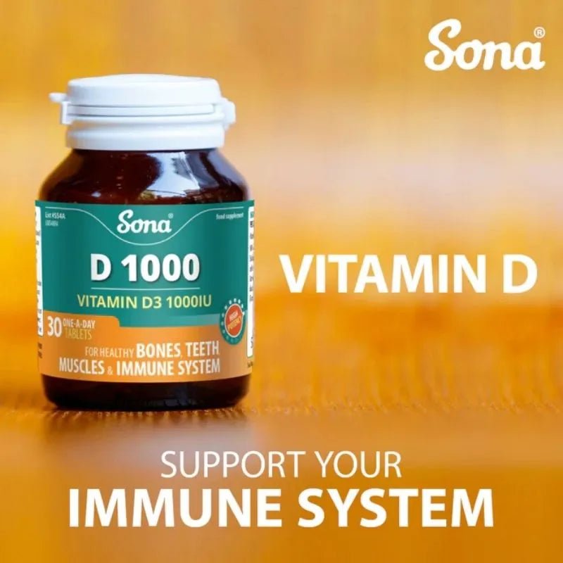 Sona D1000 Tablets 30 Pack | O'Sullivans Pharmacy | Vitamins