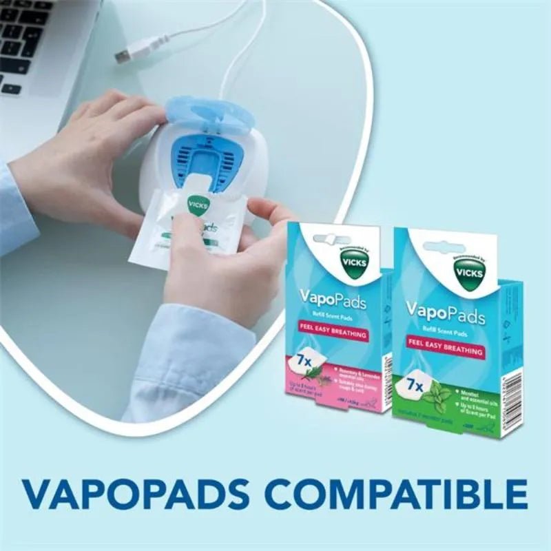 Vicks Waterless Diffuser & Menthol Pads | O'Sullivans Pharmacy