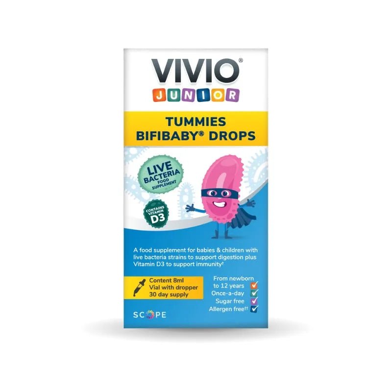 Vivio Junior Tummies Bifibaby Drops 8ml | Probiotics