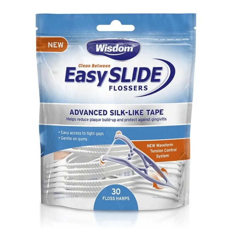 Wisdom Easy Slide Flossers 30 Pack | Dental